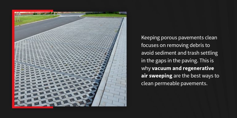 How to Sweep Porous Pavement | Stewart-Amos Sweeper Co.